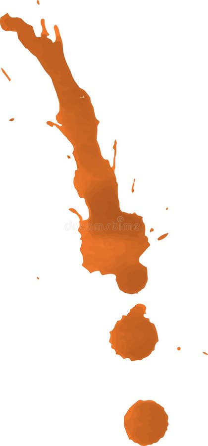 Diagonal Brown Paint Splash with Artistic Flow. Stock Illustration ...