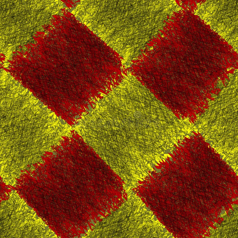 Diagonal Checkered Seamless Pattern with Grunge Striped Square Elements ...