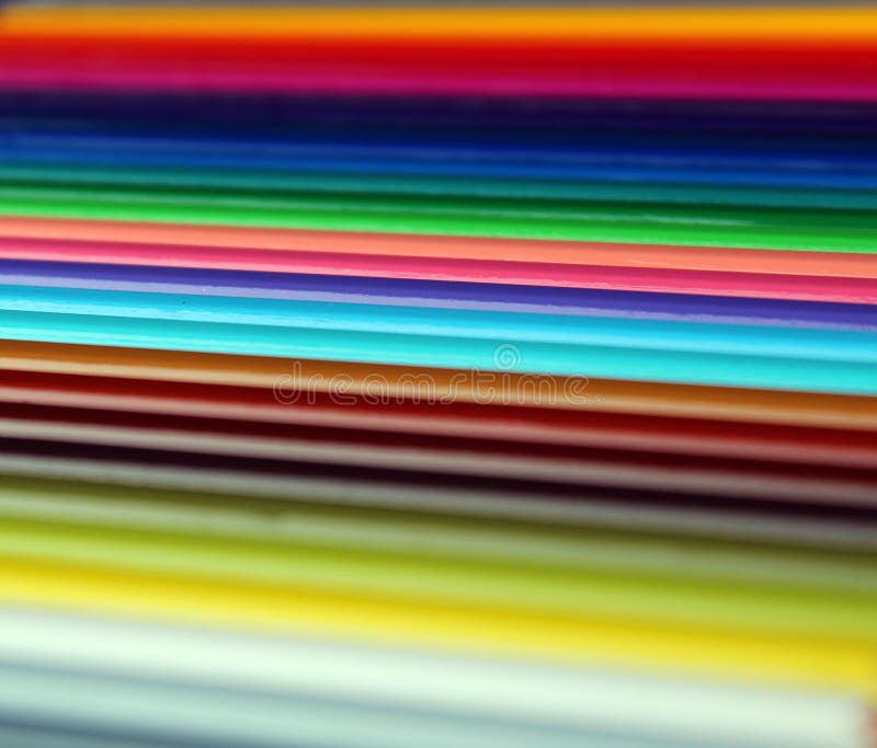 Diagonal Color Pencils Gradient Spectrum Texture Stock Image - Image of ...