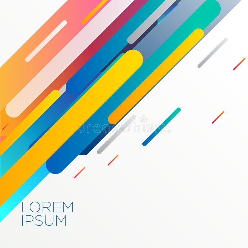 Diagonal Colorful Stripes Vector Background Stock Vector - Illustration ...