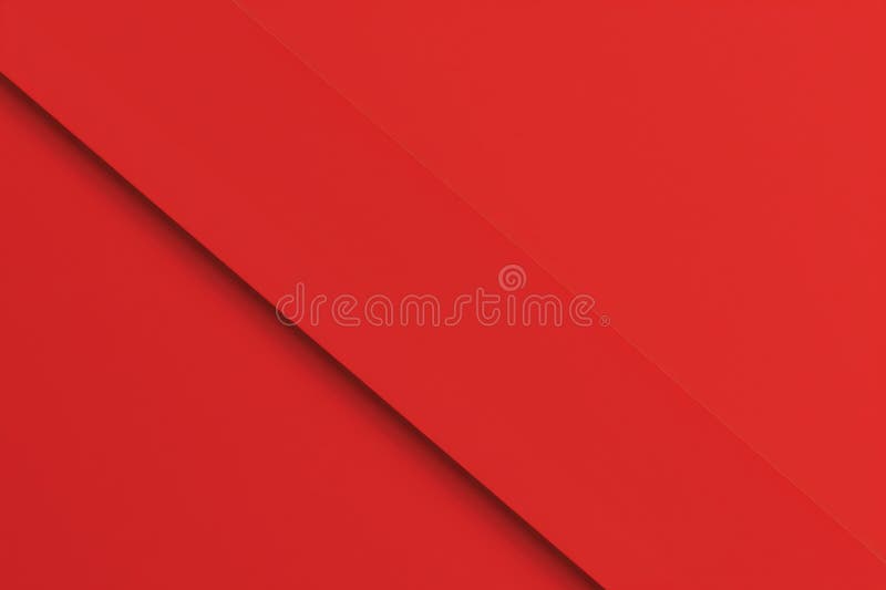 Diagonal Composition Created by Two Red Paper Sheets Stock Photo ...