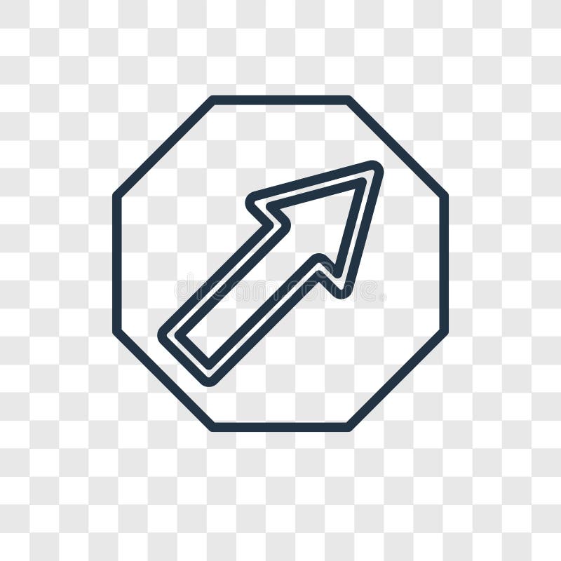 Dimension Concept Vector Linear Icon Isolated on Transparent Background ...