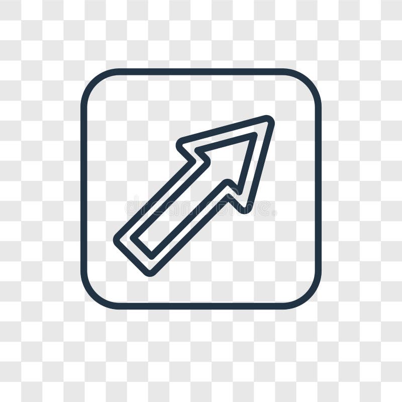 Dimension Concept Vector Linear Icon Isolated on Transparent Background ...