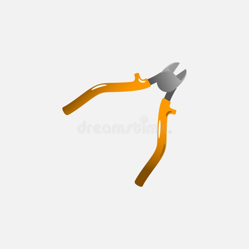 Diagonal Cutters. Construction Concept. Vector Stock Vector ...