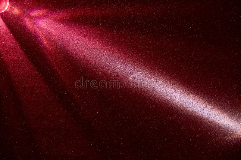Diagonal Diffused Gradient Pink Beam of Light on a Dark Red Structural ...