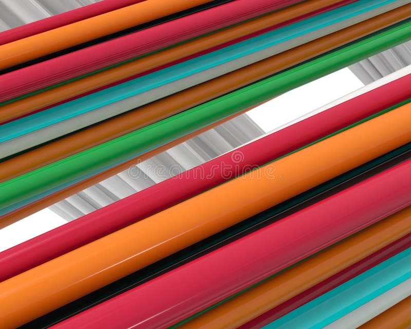 Diagonal Directional Multi Color Plastic Strands Stock Illustrations ...