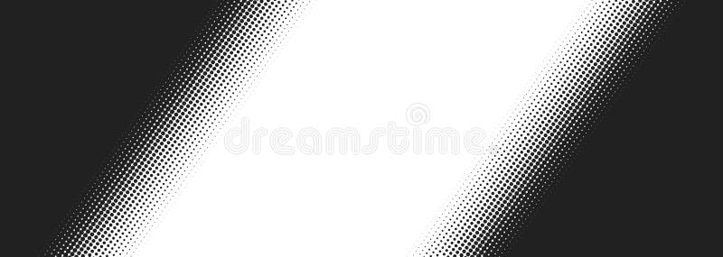 Diagonal Gradient Background Banner Black and White Stock Illustration ...