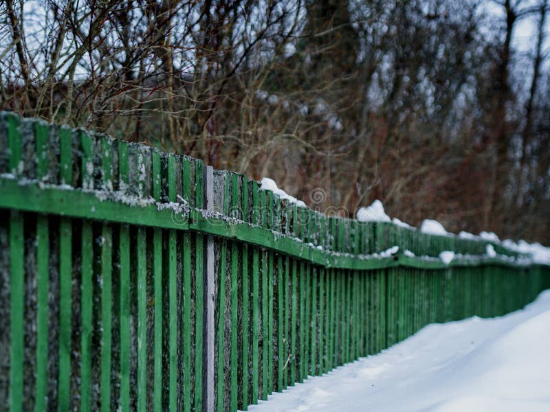 Diagonal Green Fence Perspective Stock Image - Image of nex5, sigma ...