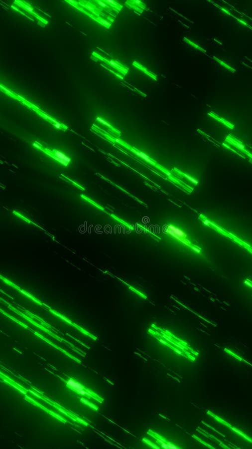 Matrix Style Binary Code Digital Background with Falling Numbers Stock ...