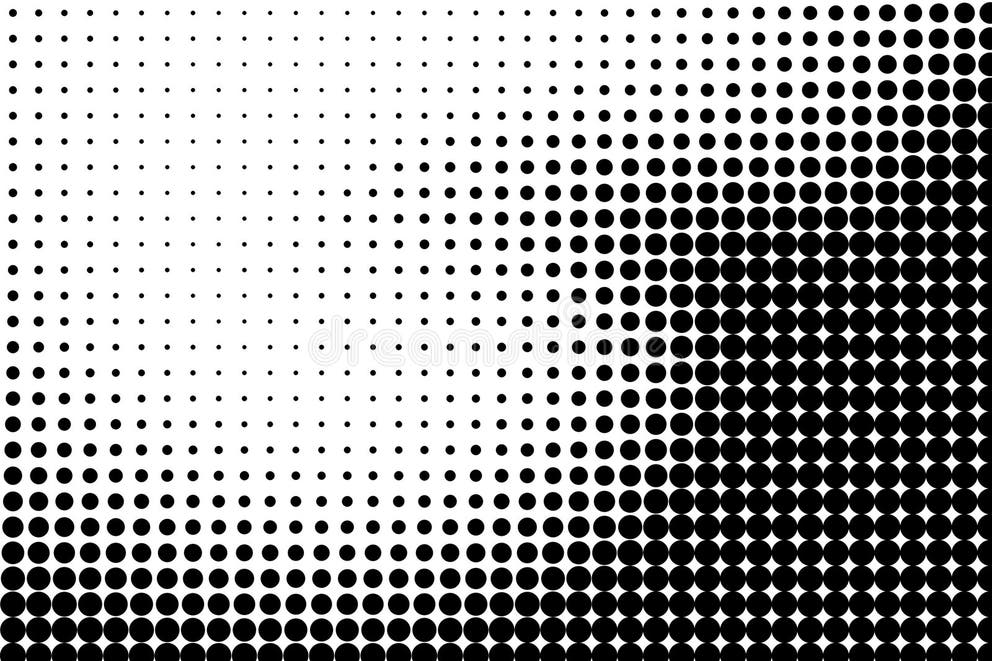 Diagonal Halftone Pattern with Dot Expansion Stock Illustration ...