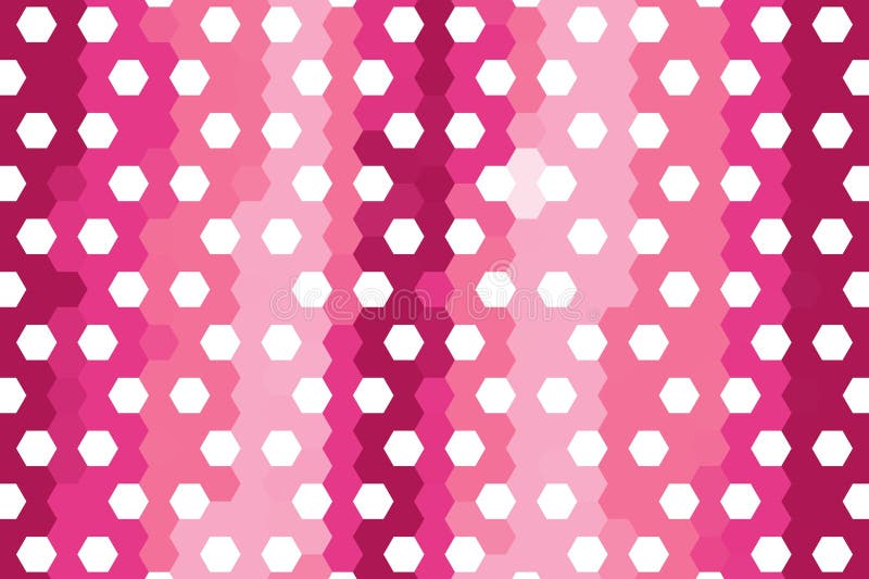 Diagonal Hexagonal Pattern in Dark Pink with Abstract Geometric Hexagon ...