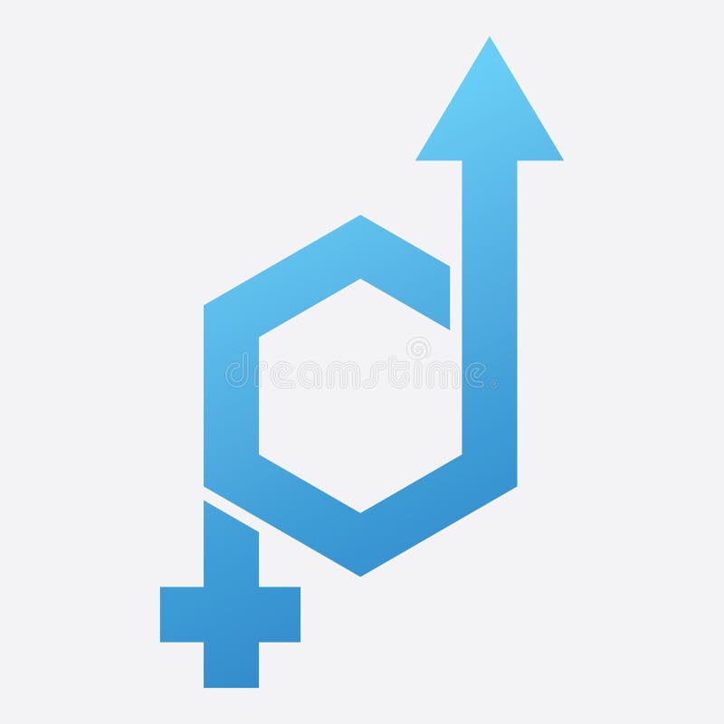 Diagonal icon logo gender stock vector. Illustration of stripe - 284247076