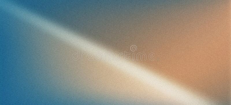 Diagonal Light Beam Divides a Blue and Orange Background with a Grainy ...
