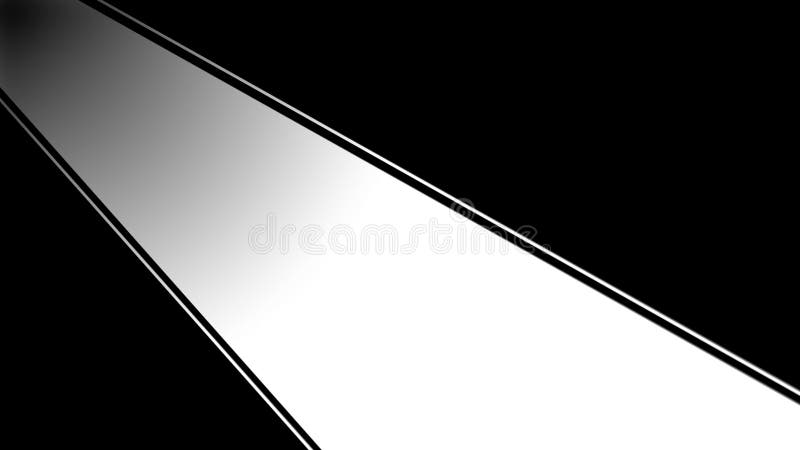Diagonal Light Beam Expanding on Black and White Background. Motion ...