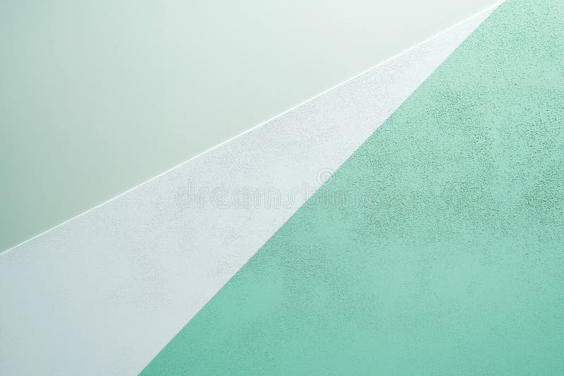 Diagonal Line Dividing Green and White Textured Background Stock Photo ...