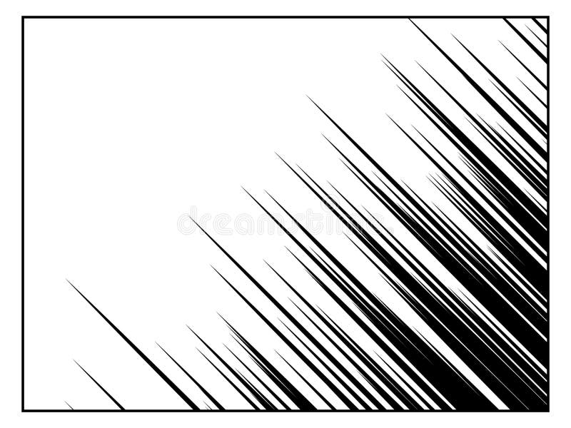 Diagonal Line Drawings. Speed Lines, Stripes for Manga Stock Vector ...