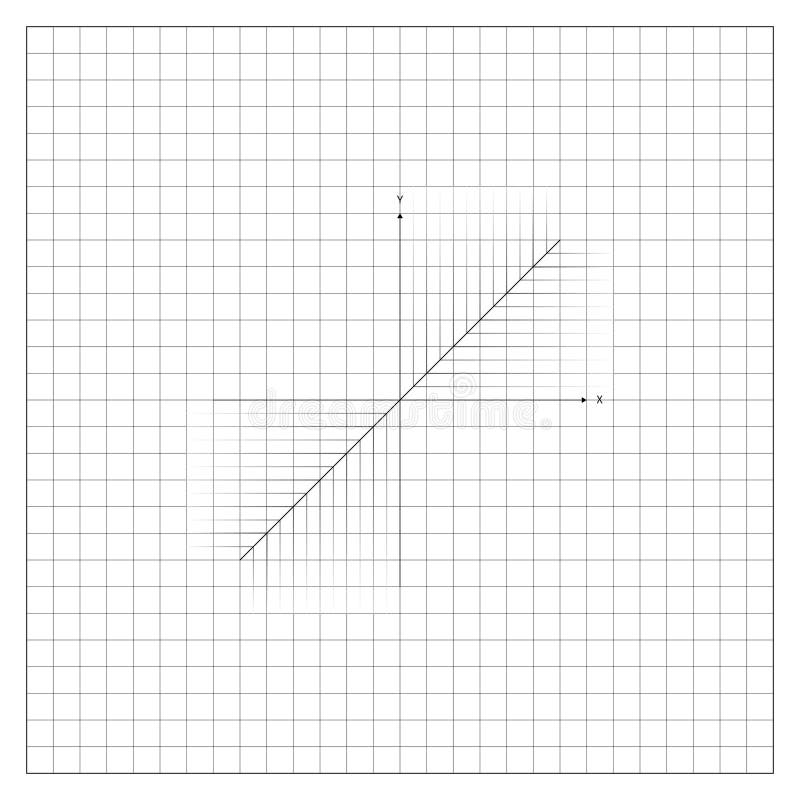 Diagonal Line at Intersection of Axes on Notebook Stock Vector ...