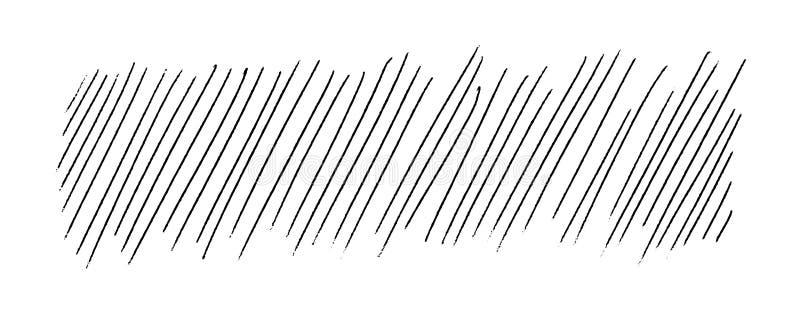 Strikethrough Lines Isolated. Set of Different Doodle Underlines ...