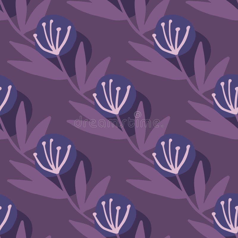 Dandelion Purple Kids Logo Military Vector Stock Vector - Illustration ...