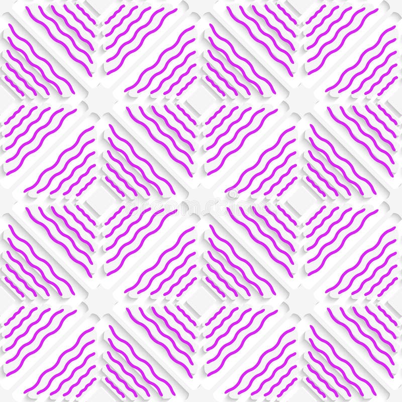 Diagonal Magenta Wavy Lines Pattern Stock Vector - Illustration of ...