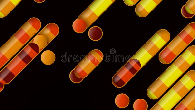 Diagonal Movement of Colored Geometric Shapes 3d Rendering Loop ...