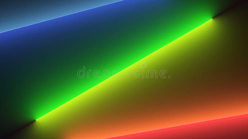 Diagonal Neon Lights and Shadow Background Image with Colorful ...