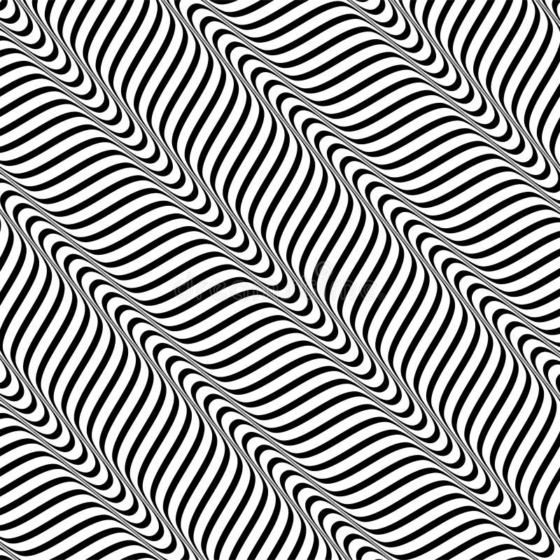 Diagonal, Oblique, Slanting Waving, Wavy, Zigzag Lines. Irregular ...