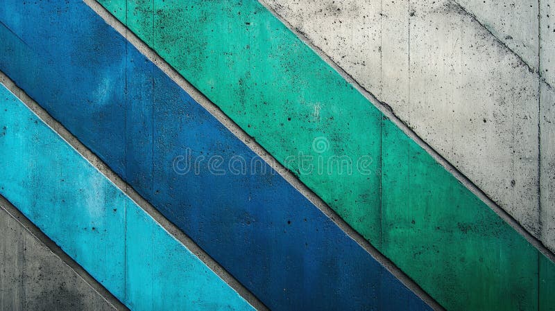 Diagonal Painted Concrete Wall Stock Illustration - Illustration of ...