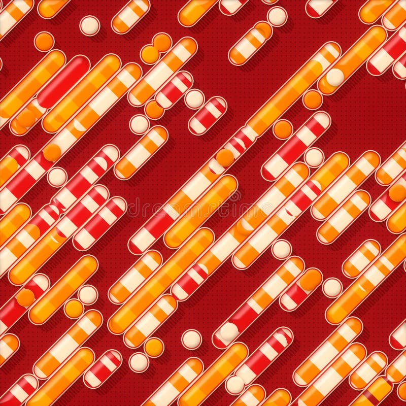 Diagonal Pattern of Colored Geometric Shapes. Trendy Creative ...