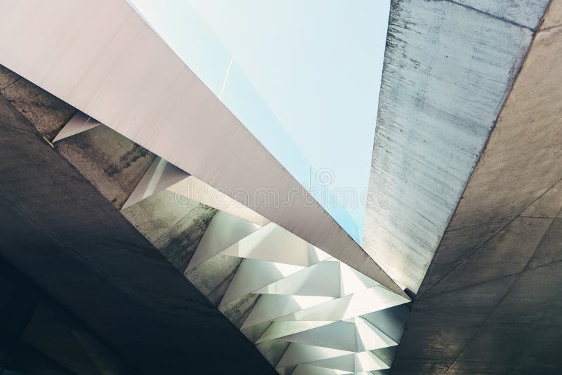 Diagonal Perspective Architecture Stock Photo - Image of construction ...