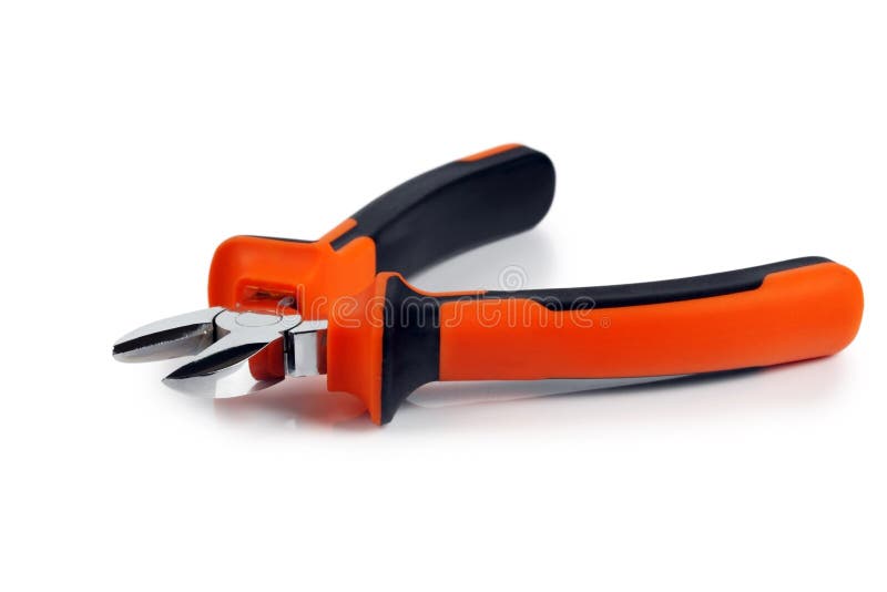 Diagonal Pliers (side Cutters) Stock Image - Image of instrument ...