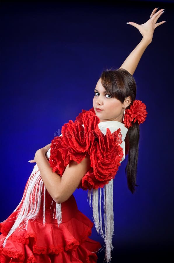 Diagonal pose stock image. Image of latin, flamingo, rythm - 3958961