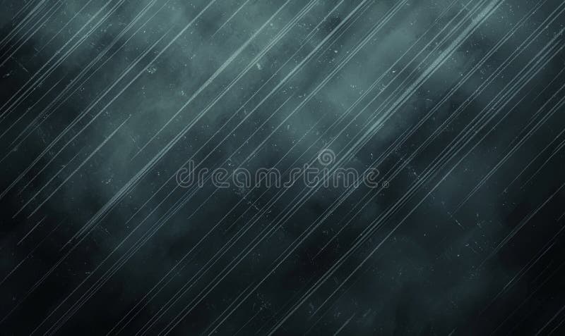 Diagonal Rain Streaks Against a Dark, Cloudy Sky, Ideal for Dramatic ...