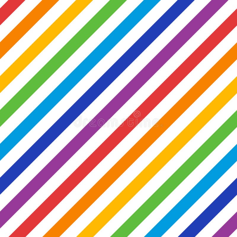 Diagonal Rainbow Rectangular Lines Stock Vector - Illustration of cover ...
