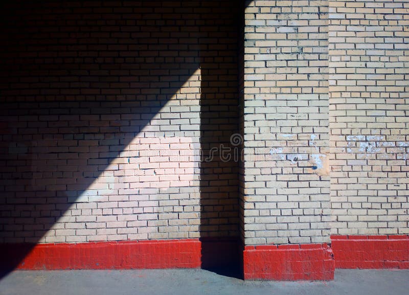 Diagonal Ray of Light on City Wall Background Stock Image - Image of ...