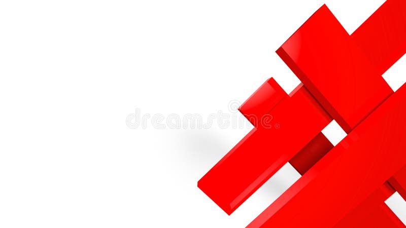 Diagonal Red Dynamic Stripes on White Background. Modern Abstract 3d ...