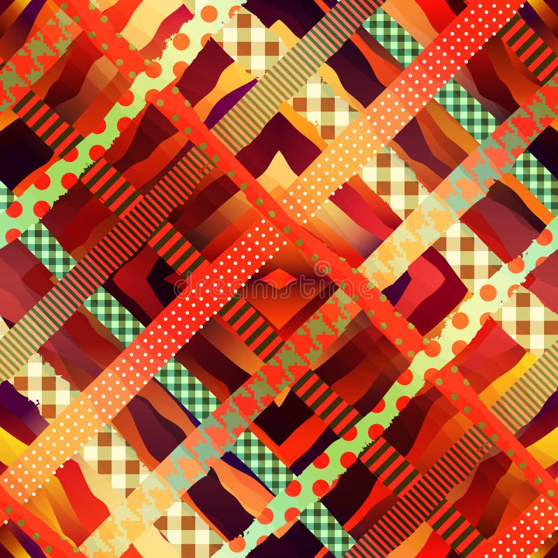 Diagonal Red Plaid Background Stock Vector - Illustration of seam ...