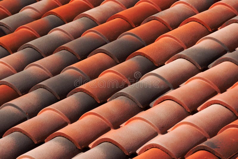 Diagonal roof tiles stock image. Image of exterior, tiled - 30430699