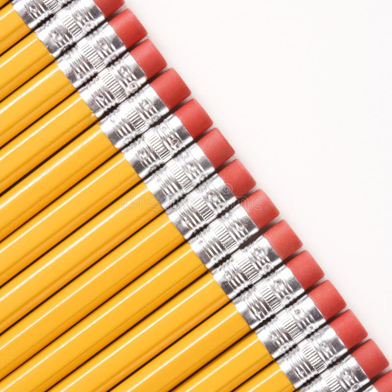Diagonal row of pencils. stock image. Image of study, square - 2425689