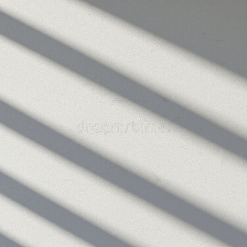 Diagonal Shadows from Horizontal Blinds Cast on a Smooth White Wall ...