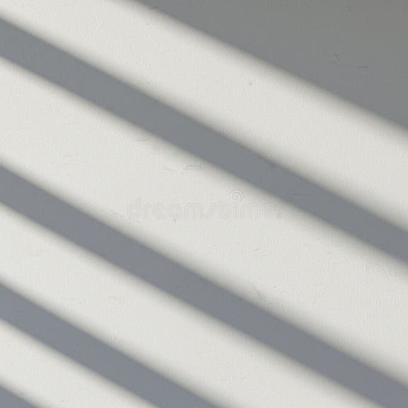 Diagonal Shadows from Horizontal Blinds Cast on a Smooth White Wall ...