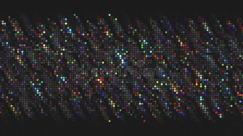 Tiny Shimmering Bokeh Particles Moving Fast on a Black Backdrop. Design ...