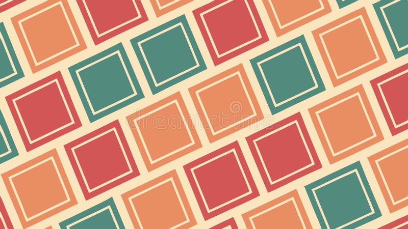 Diagonal Square Tile Pattern in a Warm Orange and Red Color Scheme ...