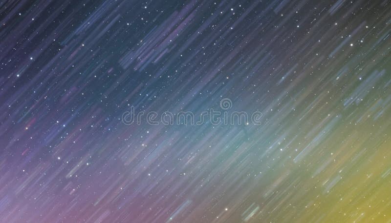 Diagonal Star Trails Streak Across the Night Sky, Creating a Visual ...