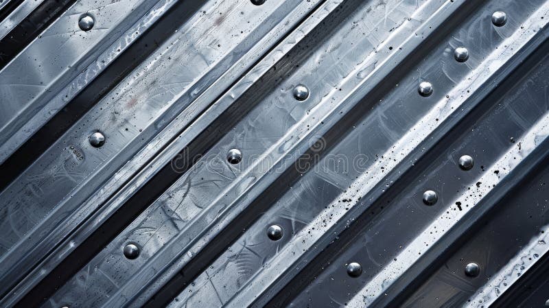 Diagonal Steel Beams with Rivets and an Industrial Texture Stock ...