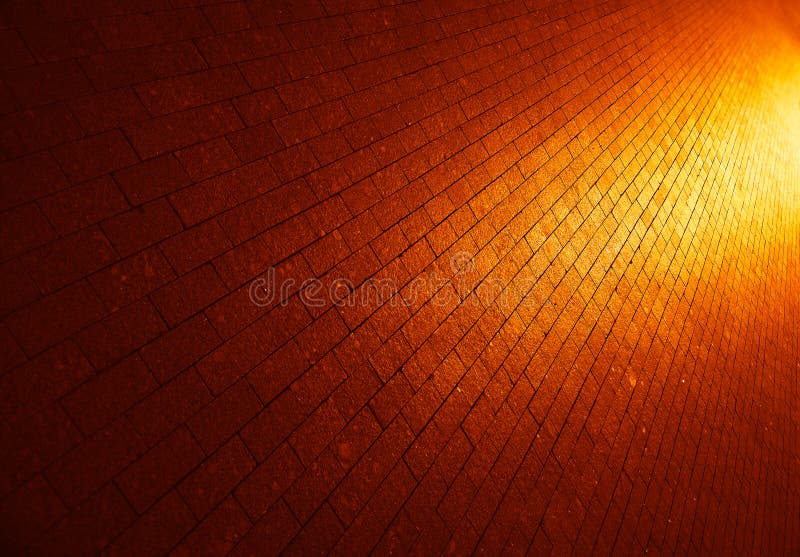 Diagonal Street Pavement during Sunset Stock Image - Image of travel ...