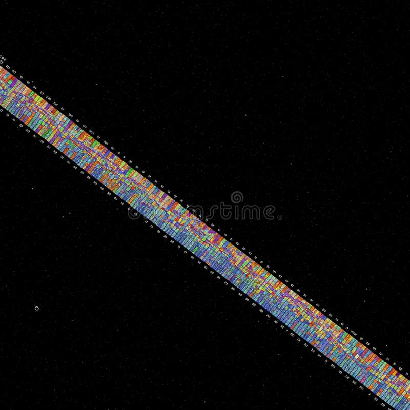 Diagonal Strip Filled with Colorful, Rectangular Patterns Arranged in a ...