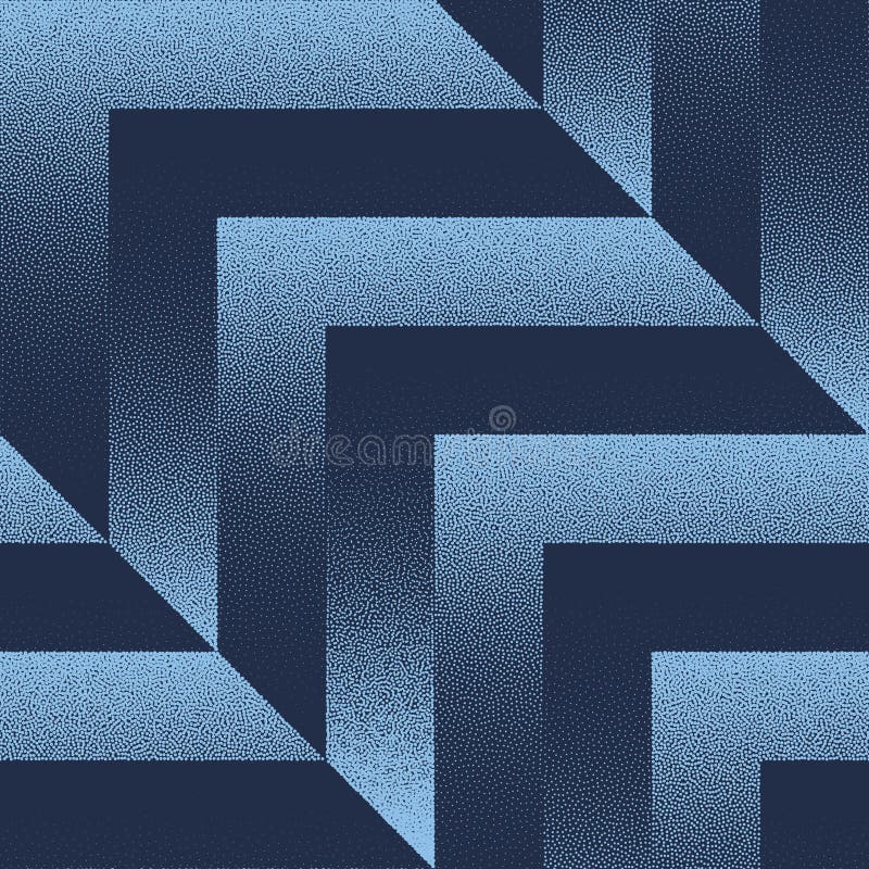 Diagonal Striped Angled Seamless Pattern Trendy Vector Blue Abstract ...