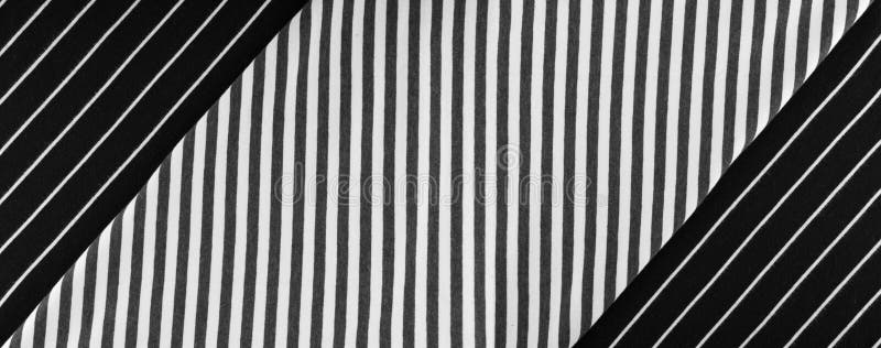 Diagonal Striped Cotton Fabric Background, Black and White Textile ...