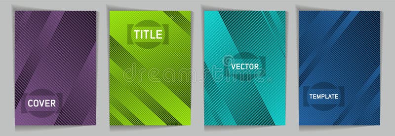 Diagonal Stripes Texture Metallic Gradient Vector Cover Page Templates ...